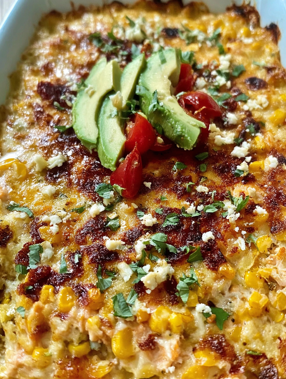 Street Corn Chicken Casserole - recipesman